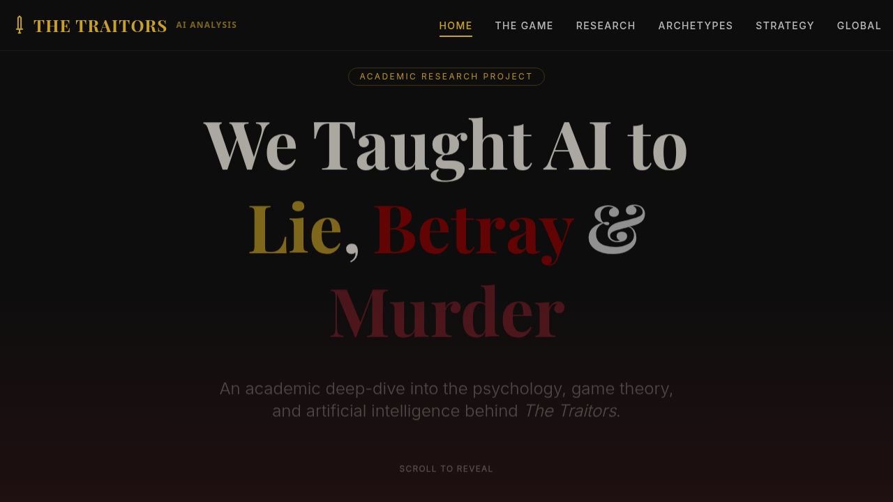 The Traitors: An AI Analysis | TraitorBot